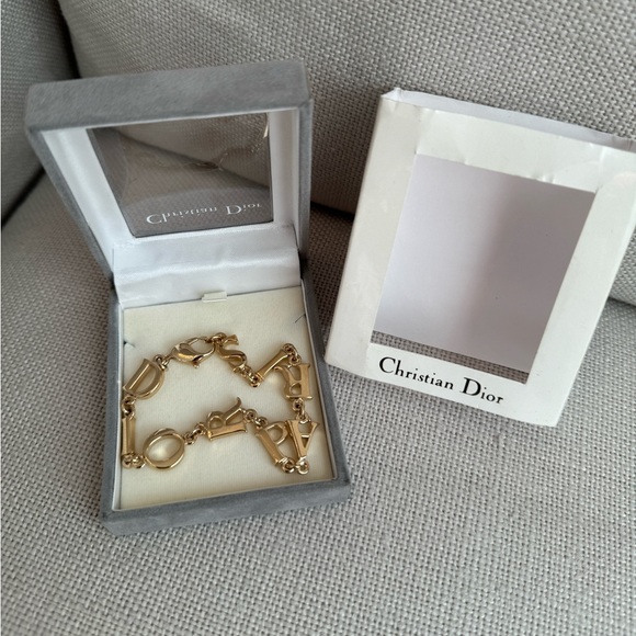 Dior | Jewelry | 24k Gold Plated Dior Vintage Bracelet Dior Paris ...